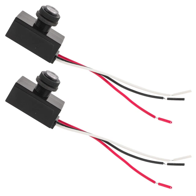 2 PACK 5.00X4.50X2.70CM Hard-Wired Post Eye Light Control Sensor ...