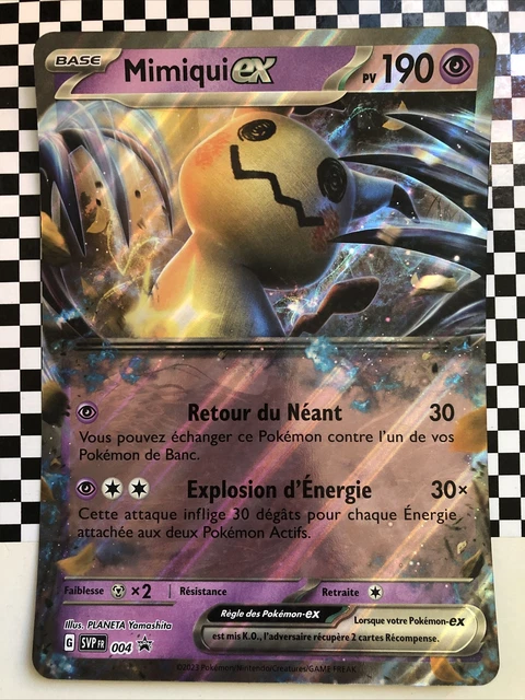 CARTE JUMBO GRANDE carte Pokémon Mimiqui ex 004 EUR 9,00 - PicClick FR