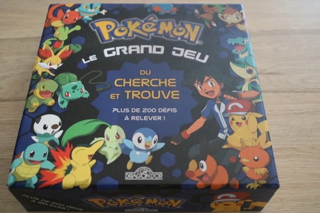POKEMON LE GRAND JEU cherche et trouve - JEU DE SOCIETE DRAGON D'OR ...