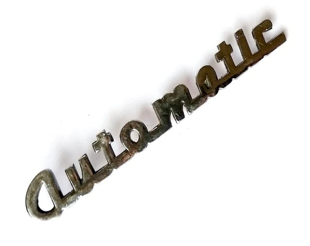 VINTAGE AUTOMATIC SCRIPT Car Badge Logo, Jaguar Rover Triumph Austin ...