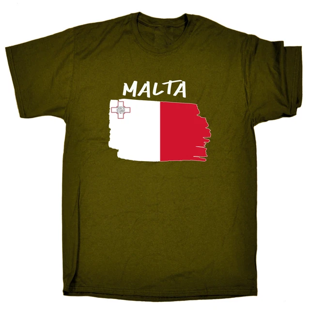 MALTA - MENS Country Flag Nationality - T-Shirt Tshirt T Shirts Gift ...
