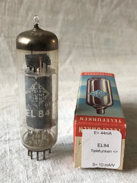 EL84 6BQ5 TELEFUNKEN Vacuum Tube, lampe, Röhre, Valve. Slightly Used EUR 59,90 - PicClick FR