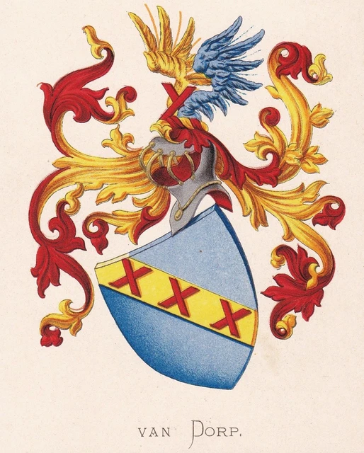 VAN DORP WAPEN Armoiries Coat Of Arms Blason Nederland Heraldry ...