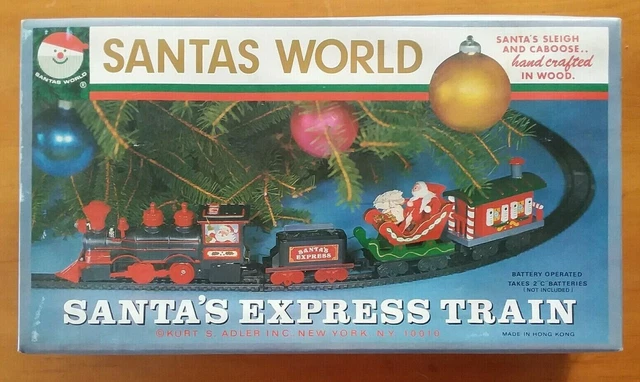 VINTAGE SANTA'S EXPRESS Battery Operated Toy Train Set, 1970?s/New?NOS ...