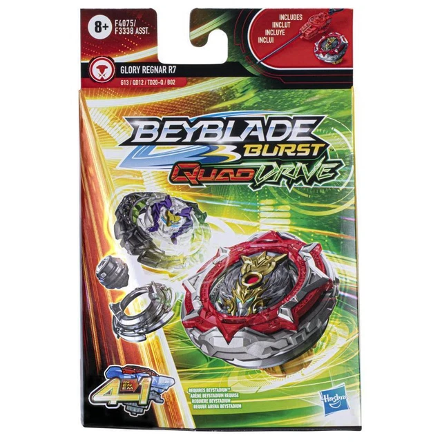 BEYBLADE BURST QUADDRIVE Glory Regnar R7 Spinning Top Starter Pack £9. ...