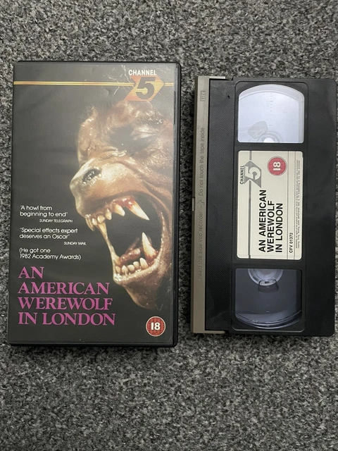 AN AMERICAN WEREWOLF In London VHS Video 1980's Vintage Horror Classic ...