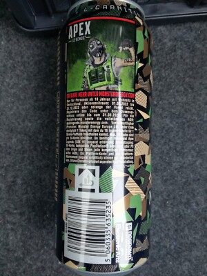 MONSTER APEX LEGENDS 2022 Energy Drink Original Can In Game Full Can ...