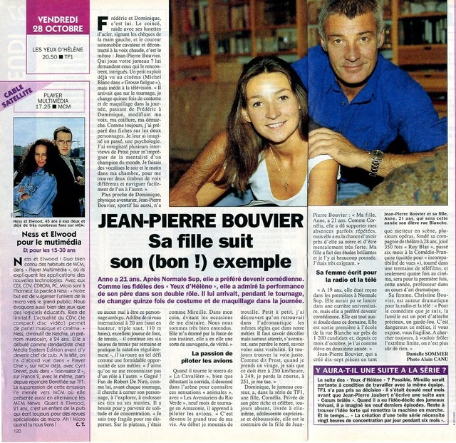 COUPURE DE PRESSE Clipping 1994 Jean Pierre Bouvier et sa fille (1 ...