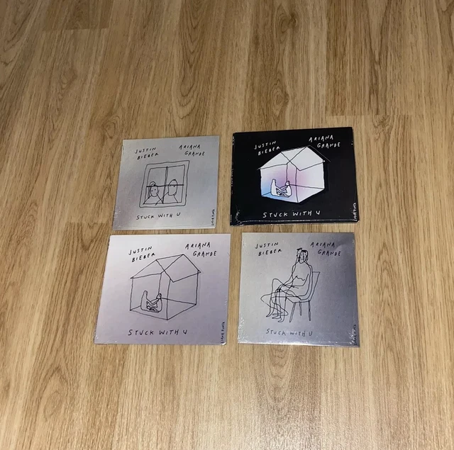 ARIANA GRANDE & Justin Bieber Stuck With U CD Single Complete Set - New ...