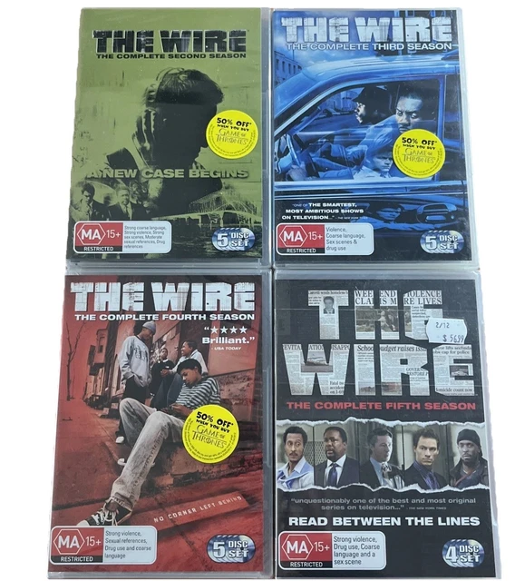 THE WIRE COMPLETE Seasons 2 3 4 5 DVDs 2002 Brand New Sealed $55.90 ...