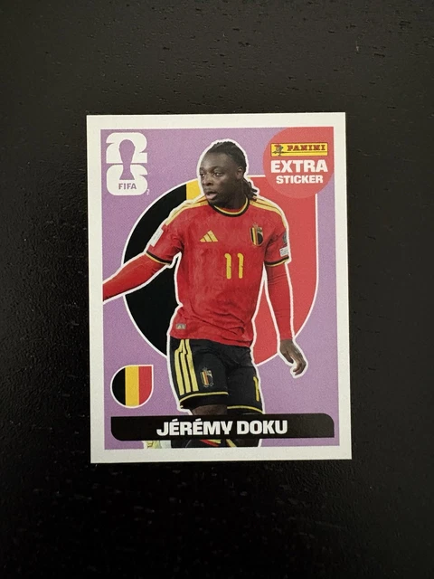 PANINI WORLD CUP 2026 Extra Sticker Jeremy Doku Purple £10.80 - PicClick UK