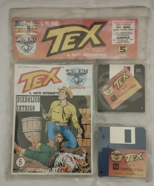SIMULMONDO ADVENTURES GIOCO Pc-Ibm-Amiga Tex N° 5 1993 Blisterato ...
