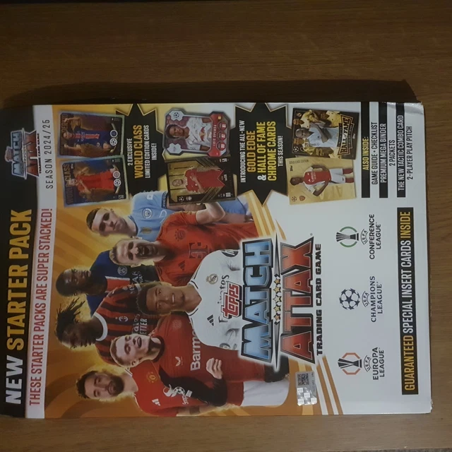 TOPPS UCL MATCH Attax 2024/25 Starter Pack Special Insert Cards Mega ...