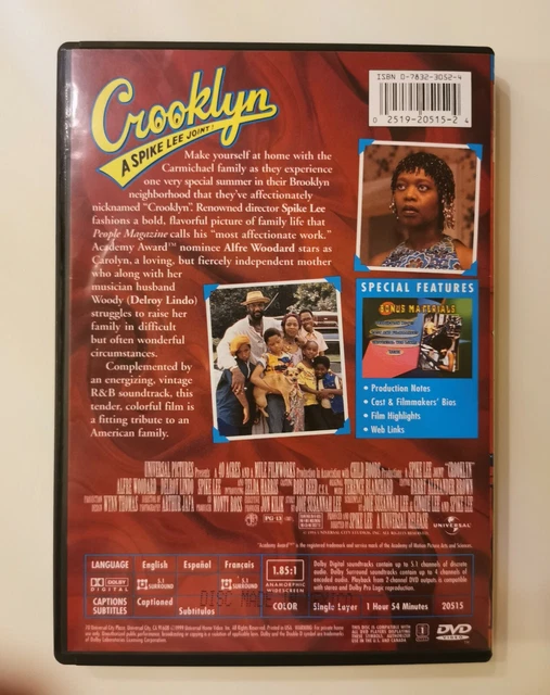 CROOKLYN (1994, DVD) Spike Lee Movie Brooklyn $5.00 - PicClick CA