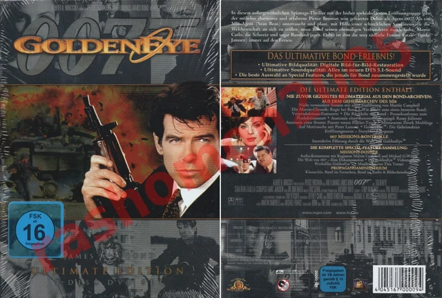 DVD JAMES BOND 007 GOLDENEYE Pierce Brosnan Sean Bean Ultimate Edition Digi NEU EUR 29,99 ...