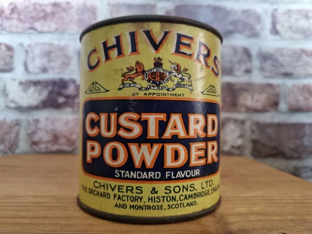 ANTIQUE CHIVERS & Sons Custard Powder Tin, Cambridge. Collectable Food ...