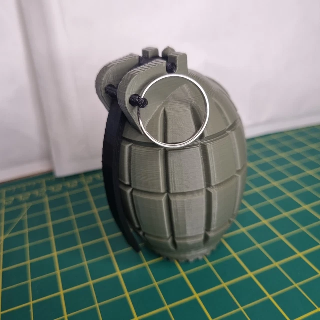 FULL SIZE MILLS prop grenade 3D printed plastic military replica £8.99 ...