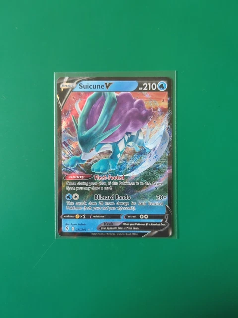 POKEMON CARD SUICUNE V 031/203 Evolving Skies Half Art Rare Near Mint ...