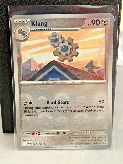 2025 POKEMON SV Black Bolt Klang Reverse Holo Poke Ball Common #062/086 ...