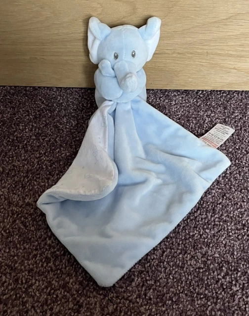 MATALAN BLUE & White Elephant Comforter Soft Toy BNWOT NEW £7.90 ...