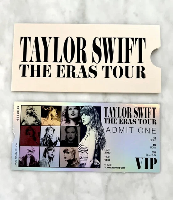 MINT TAYLOR SWIFT ~ The Eras Tour ~ VIP Box Exclusive Souvenir Ticket ...