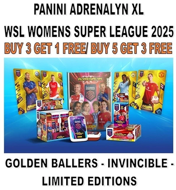 PANINI ADRENALYN XL WSL Women's Super League 2025 Golden Baller Limited ...
