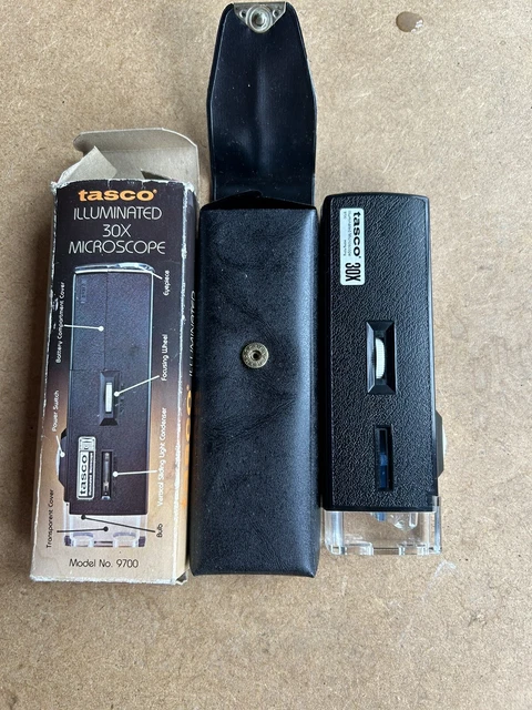 TASCO 30X ILLUMINATED POCKET MICROSCOPE Model 9700 £4.99 - PicClick UK