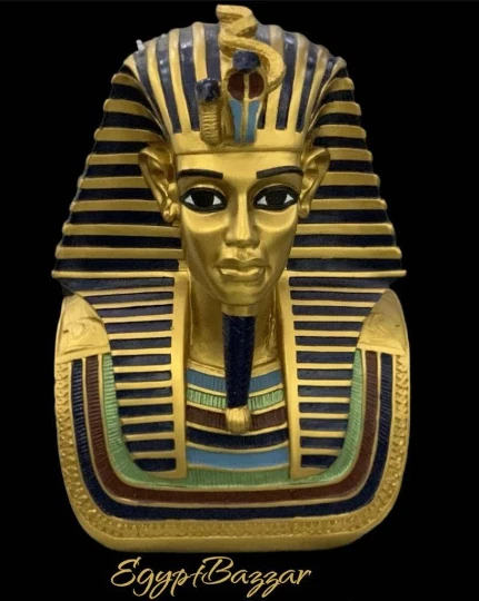 LARGE ANCIENT EGYPTIAN King Tut Tutankhamun Head Statue 8'' H £108.26 ...