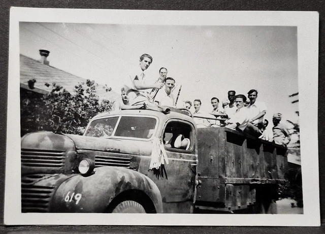WW2 INDIA - an RAF Dance Band on an Army Lorry -photo 9 by 6cm £10.49 ...
