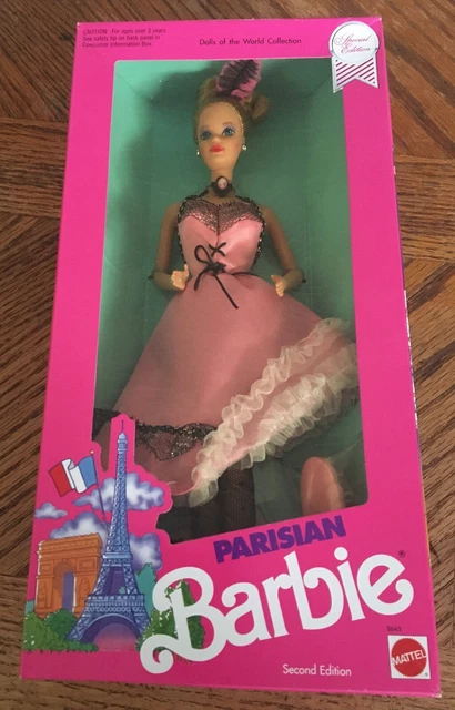 BARBIE PARISIAN 1991 Mattel USA 2nd Ed 9843 Sealed Box Unopen Dolls Of ...