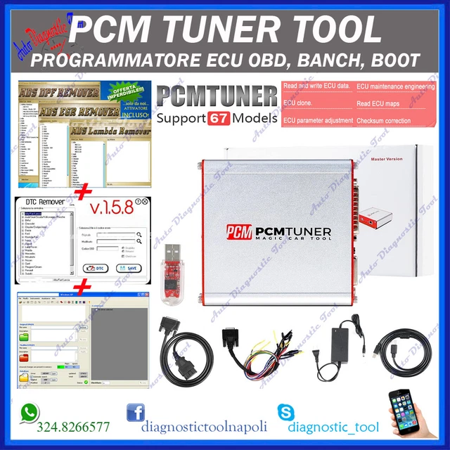 2022 NUOVO PCM Tuner V.1,27 Programmatore Centraline Da Obd Bench E Boot+ Omaggi EUR 385,00 ...