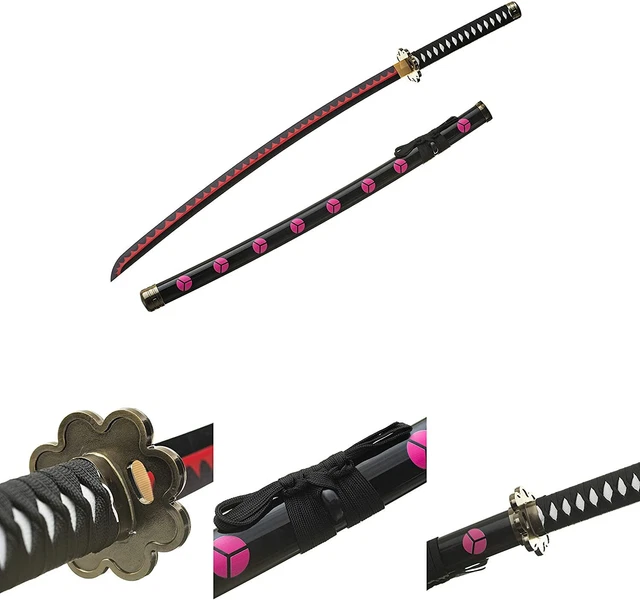 41& ONE PIECE Roronoa Zoro Shusui Katana Samurai Sword Cosplay Blade ...