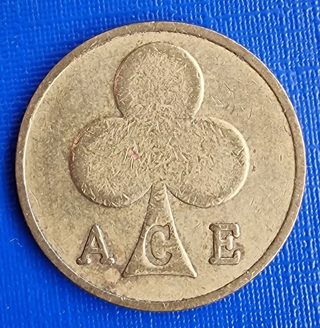 ACE CAFE GAMING Token 1960's Brass, Ace of Clubs, #283 £4.00 - PicClick UK
