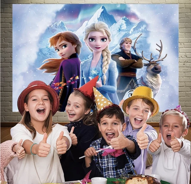 FROZEN BACKDROP BIRTHDAY Party Banner Home Studio Background - 6 x 4 FT ...