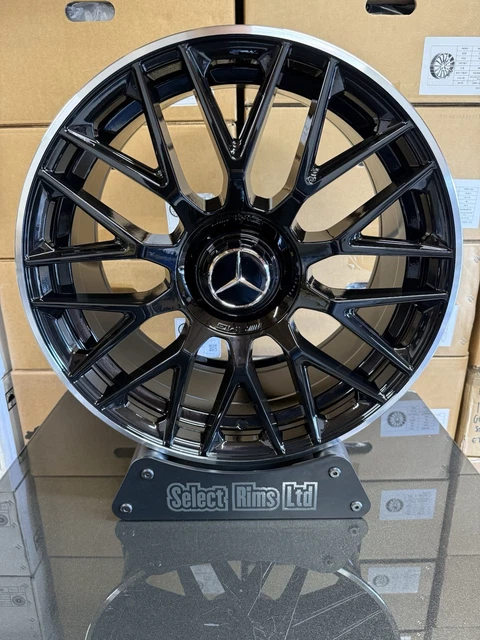 X4 19& C63S ALLOY WHEELS BLACK MERCEDES C W205 E CLASS W212 C207 AMG ...