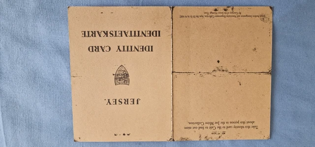 REPLICA JERSEY IDENTITY Card (World War II Occupation) £1.24 - PicClick UK