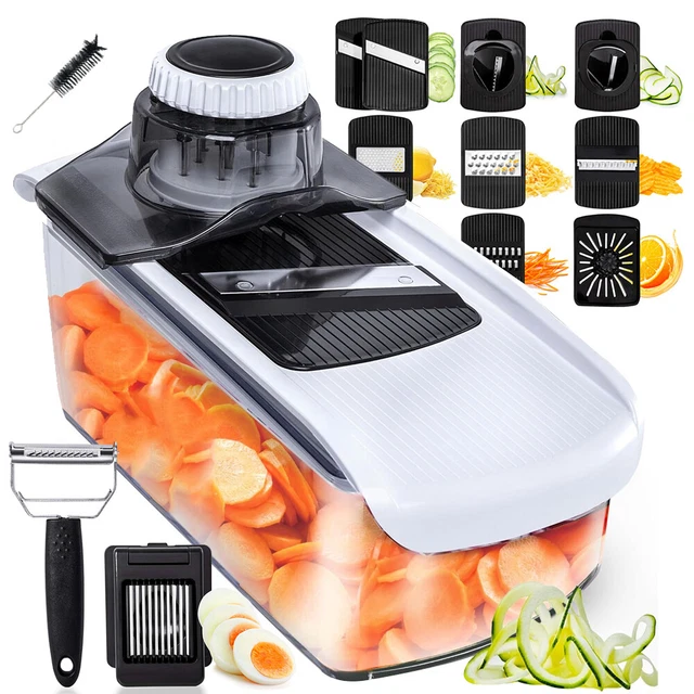 11 IN1 MULTI-PURPOSE Vegetable Slicer Peeler Kitchen Stainless Steel ...