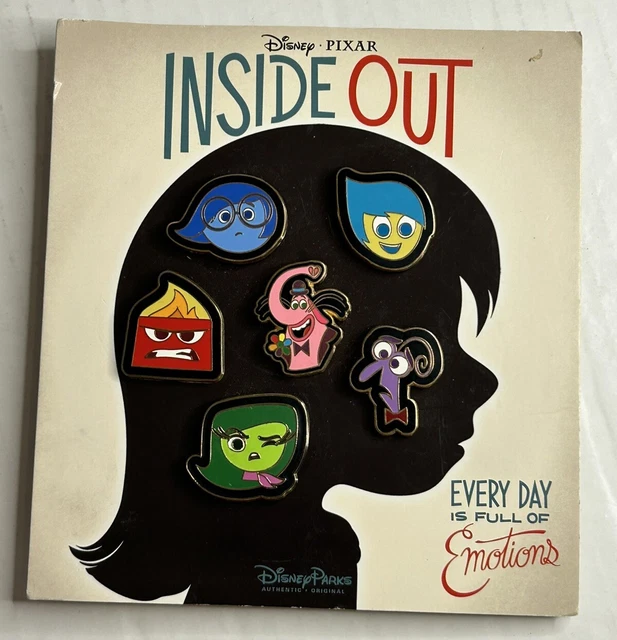 DISNEY PARKS PIXAR Inside Out Everyday Is Full of Emotions 6 Pin ...