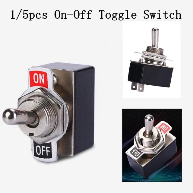 HEAVY DUTY STANDARD Toggle Switch with Locking Mechanism 6A/125V Rating ...