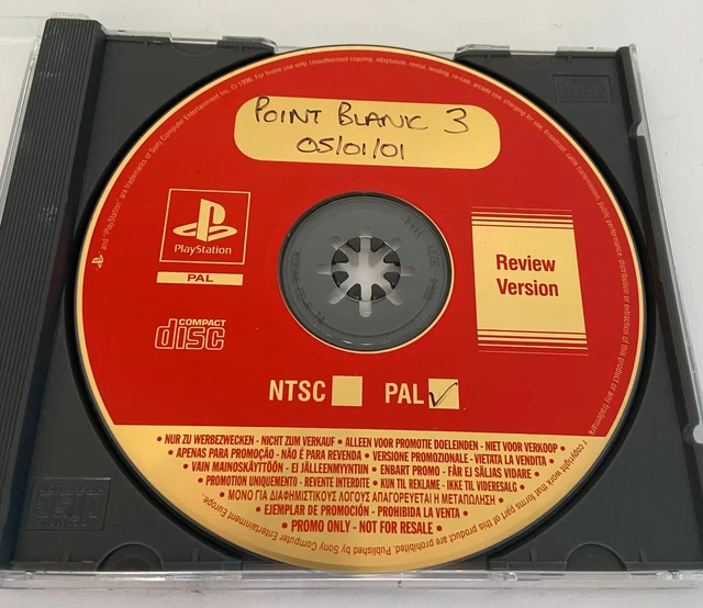 POINT BLANK 3 Review Version - PlayStation PAL 2001 - Sony PSone ...
