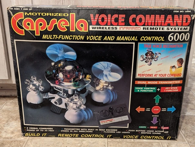 MOTORIZED CAPSELA VOICE Command 6000 Remote Control Set COMPLETE IN BOX ...