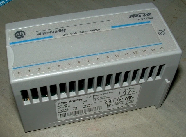ALLEN BRADLEY FLEX I/O 1794-IB16 24VDC Sink Input PLC Module Ser. A - Looks New $40.00 - PicClick CA