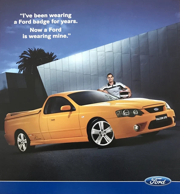 FORD FALCON BF XR8 Craig Lowndes Ute Brochure $15.00 - PicClick AU