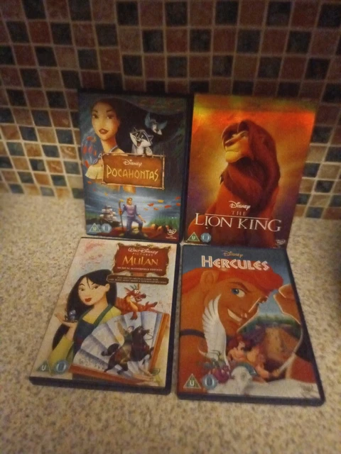 DISNEY DVD BUNDLE lion king hercules pocahontas mulan musical ...