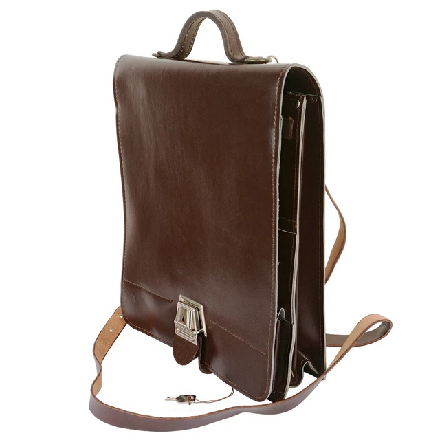 ORIGINAL CZECH ARMY Barex Map Case - Brown Vintage Military Satchel bag ...