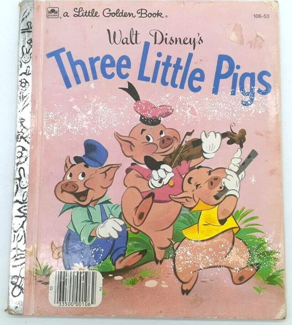 A LITTLE GOLDEN Book Disney's Three Little Pigs Kids Picture Book ...