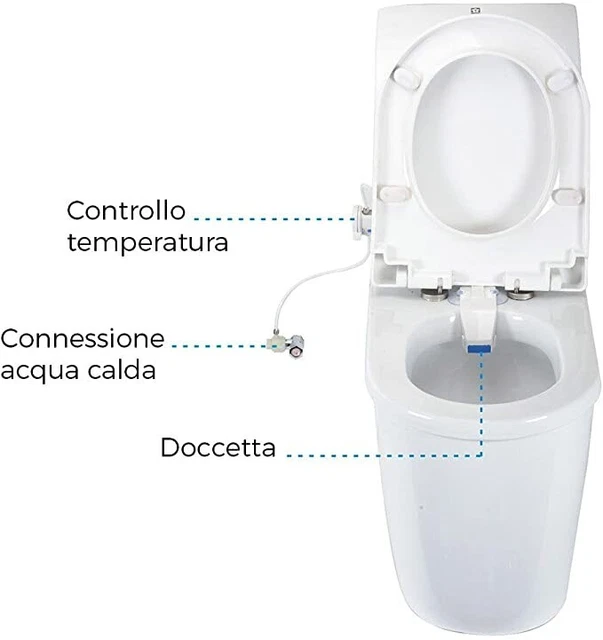 HS-B8110 BIDET PER WC doccetta regolazione temperatura acqua DISABILI ...
