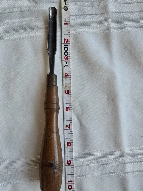 VINTAGE WOOD CARVING Chisel With Bent Gouge $9.99 - PicClick