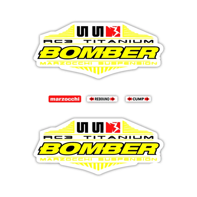 STAR SAM® FAHRRAD gabel aufkleber Marzocchi Bomber 55 RC3 Titan 26 ...