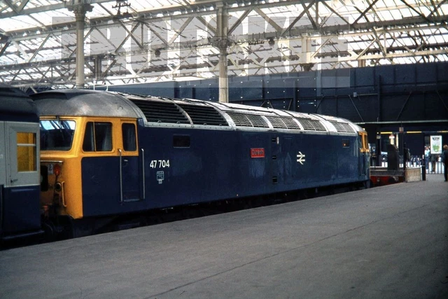 35MM SLIDE BR British Railways Diesel Loco Class 47 47704 Edinburgh ...